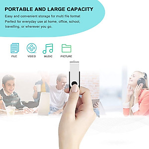 10 Pack of Colorful 8GB USB 2.0 Flash Drives and 10 Pack of Black 8GB USB 2.0 Flash Drives - 20 Pack by Aiibe