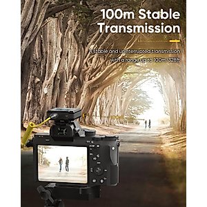 7RYMS iRay DW30 Wireless Lavalier Microphone, 16GB Storage, Noise Cancellation, 328' Range, Wireless Lapel Microphone for Camera, iPhone, Android, PC, YouTube, Interviews, Vlogs, Live-Streaming