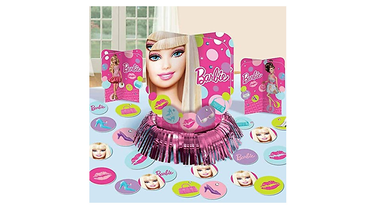 Barbie Centerpiece Kit 23Pc | Fun & Glamorous Party Decor