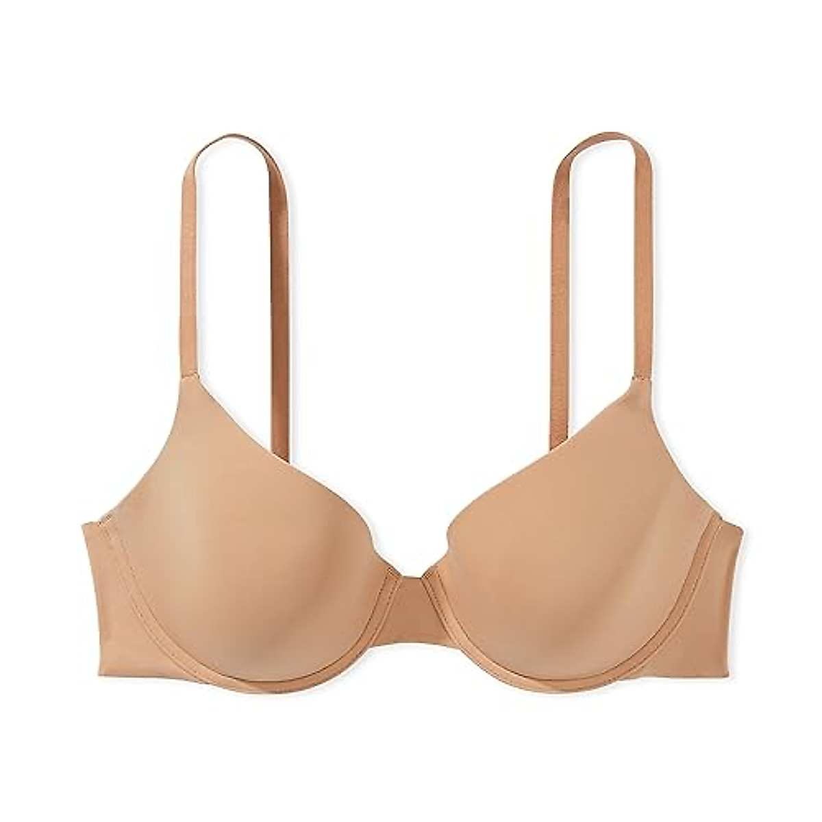 Victoria's Secret T Shirt Demi Bra, Lightly Lined, Smoothing, Bras for Women, Beige (36C)