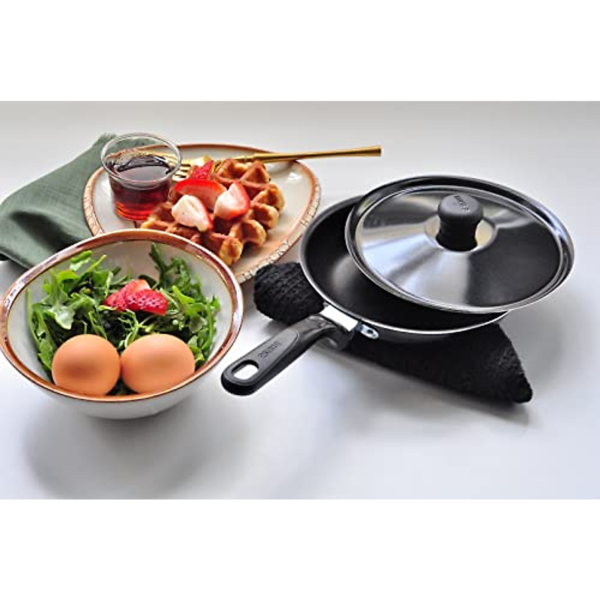 Imusa Casserole with Lid and Handle, STD, Black, Red or Blue