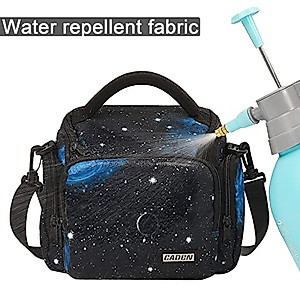 CADeN Compact Camera Shoulder Crossbody Bag Case Compatible for Nikon, Canon, Sony SLR/DSLR Mirrorless Cameras and Lenses Waterproof(1.0 S, Sky Blue)