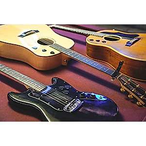 TIK PIK 6-Pack Guitar Picks for Acoustic & Bass Guitars | As Seen On Shark Tank | Black Medium Gauge 0.71mm