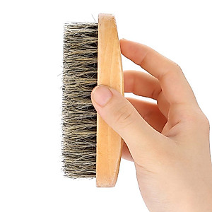 Men's Beard and Mustache Care Kit - Oval Brush, Comb, Grooming Tools for Softening, Conditioning, and Cleaning