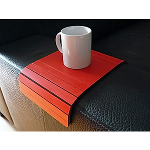 Wooden sofa armrest table in many colors as stone grey Small flexible over the couch side tables Narrow folding dining slinky arm tray Armchair trays server drink Slim wrap covers furniture