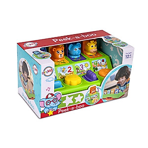 Playkidz Baby Pop Up Toy, Toddler Music Cause & Effect Toys, Interactive Animal Sounds, 10 Month Old Baby -1 Year Old boy & Girl