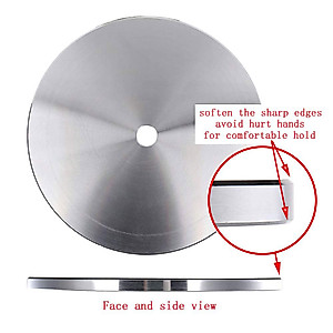 EMILYPRO Aluminum Disc Master Base Lap Plate 6" x 1/2" Arbor Grinding Pads for Flat Abrasive Wheels/Backer-Disc/Slant Cabber Polishing Machine - 1 Pack