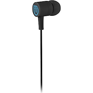 Uber in Ear Wired Earbuds, Comfortable Rubber Headphones, 3.5mm, High Sound Quality, Extra Earbud Tips, for Apple iPhone, iPad, iPod, Android Smartphones, Samsung Galaxy, Tablets & More, Black, 13124