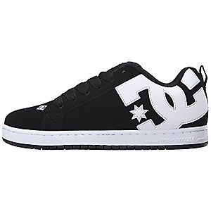 DC Men's Court Graffik Casual Skate Shoes Skateboarding, Black, 10.5D D US