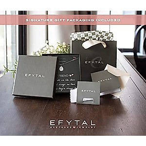 EFYTAL Friend Gifts for Women, 925 Sterling Silver Star Necklace, Friendship Gifts for Women Friends, Birthday Gifts, Gifts for Best Friend, Birthday Gifts for Friends Female