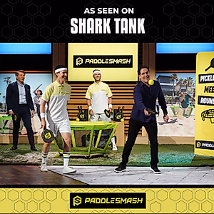PaddleSmash – Pickleball Yard Games - As Seen on Shark Tank - Beach, Backyard, Lawn, Outdoor Games for Adults and Family – Easy Assembly - Includes 4 Pickball Paddles, 2 Balls & Case
