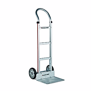 Magliner HMK111K11 Aluminum Hand Truck, Horizontal Loop Handle, 16" x 12" Extruded Aluminum Nose Plate, 500 lb Capacity
