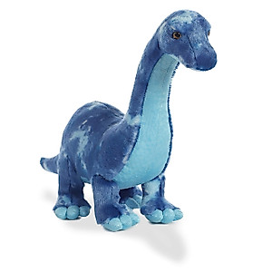 Aurora® Ferocious Dinos & Dragons Brachiosaurus Stuffed Animal - Prehistoric Fun - Cuddly Companions - Blue 18.5 Inches