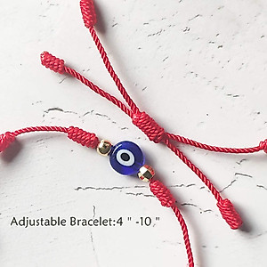 choice of all Evil Eye Bracelets Mexican Bracelets Mal De Ojo Bracelets for Family Red String Protective Bracelets Lucky String Kabbalah Protection for Women Men Family (A:Red Protection Bracelets)