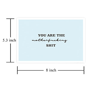 Alzombi Funny Thank You Card, You Are The Motherfucking Shit Thanks Card, Greeting Card for Friends