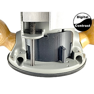 DigitalContrast Dust Port, fits Bosch 1617EVS Fixed Base RA1161 Router, to 2.5" flex hose