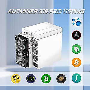 Antminer S19pro 110TH/S Bitcoin Miner S19 Pro 110TH/S BTC Miner Include PSU Power Supply - New