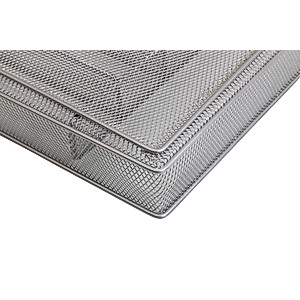 Ybm Home Silver Mesh Cutlery Holder In-drawer Utensil Flatware Organizer/tray size 12-1/2 By 9-1/4 By 2 Inches (5-compartment)