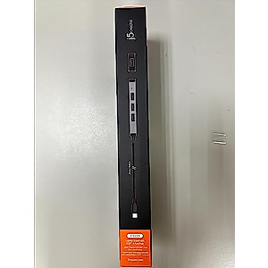 j5create Foldable Aluminum Laptop Stand with USB 4-Port Hub, Portable Notebook Riser with 4 USB3.2 Ports for MacBook, Laptop, phone and Tablets up to 16 inch (JTS223)