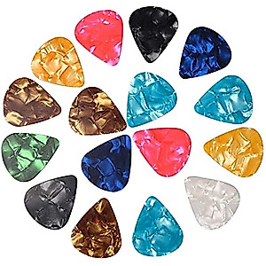 LYNNELEE Guitar Picks Multi Color Includes Thin, Medium, Heavy Felt with Storage Box Case for Ukulele, Guitar, Bass (12picks)