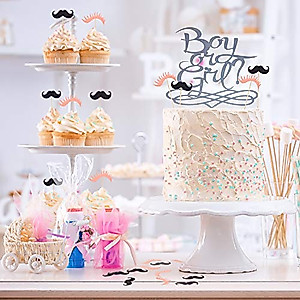 300 Pieces Staches or Lashes Confetti Black Mustache Confetti Lash Paper Confetti for Gender Reveal Birthday Baby Shower Party Decoration Supplies