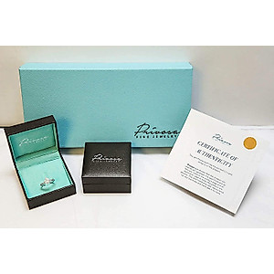 1 Carat Diamond Round Halo Dangle Earrings for Women in 14k White Gold (F-G, SI2-I1, cttw) Leverback by Privosa Fine Jewelry