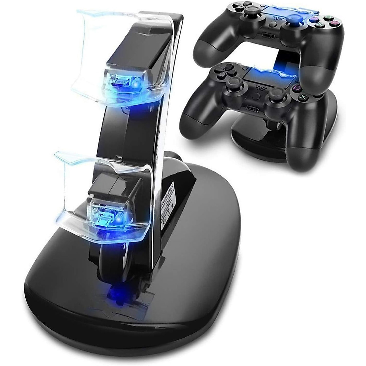 PS4 Controller Charger,Vergissm Playstation 4 / PS4 / PS4 Pro / PS4 Slim Controller USB Charging Docking Station Stand for Sony PS4 Controller