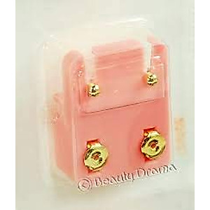 Universal Ear piercing gun kit with 12 pairs gold and silver cartilage earring stud hypoallergenic surgical steel baby earrings for women