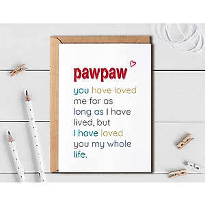 Pawpaw You Have Loved - Special Pawpaw's Day Card - Birthday Card For Pawpaw - Sentimental Card For Pawpaw - Meaningful Card For Pawpaw…