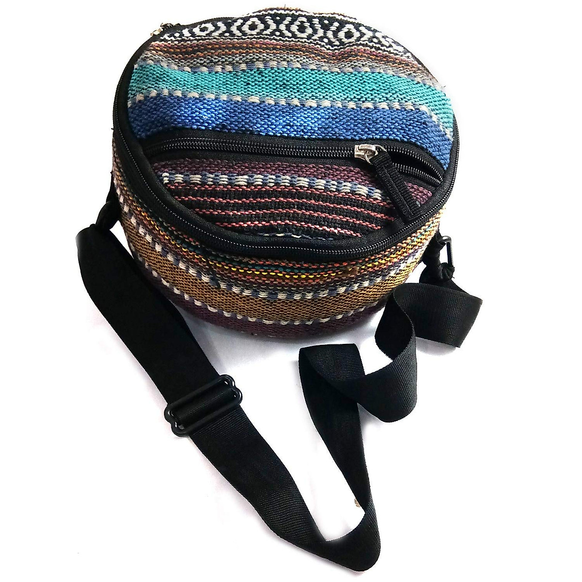 India Meets India Steel Tongue Drum [OM Design], 10 INCHES Drum w/ 8 Notes, Steel Percussion Drum with 2 Mallets & Carry Bag, Steel Drum for Meditation & Yoga - Multicolor