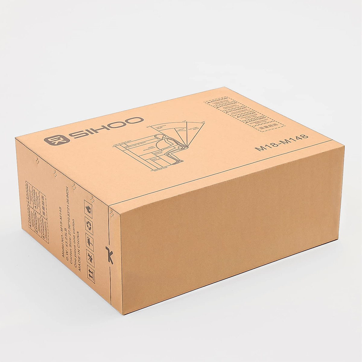 SIHOO Ergonomic Office Chair, Big and Tall Office Chair, Adjustable Headrest with 2D Armrest, Lumbar Support and PU Wheels, Swivel Computer Task Chair for Office, Tilt Function Computer Chair