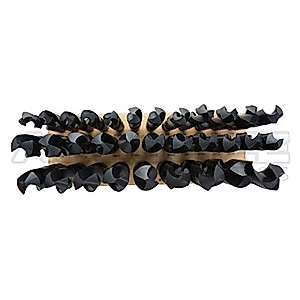 Accusize Industrial Tools 32 Pcs Hss 1/2'' Shank S&D Drill Set, 33/64'' to 1'' by 64Ths, Silver and Deming Drill, H516-6506