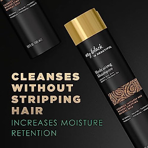 My Black is Beautiful Hydrating Shampoo, Sulfate Free, for Curly and Coily Hair with Coconut Oil, Honey and Turmeric, 9.6 Fl Oz