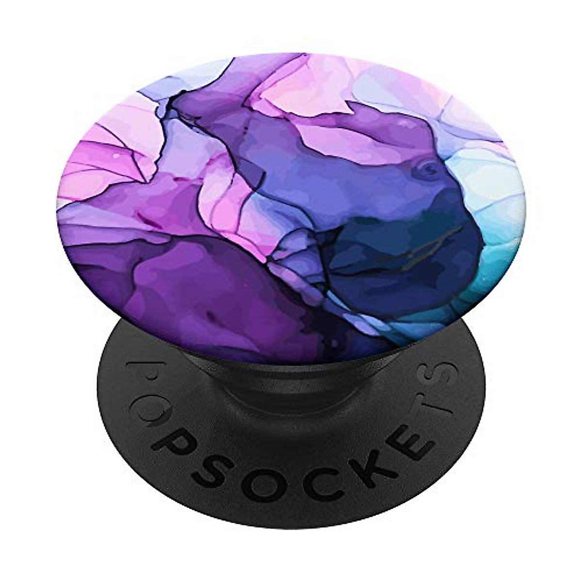 Elegant Purple Ink Abstract Colorful Swirl Pattern PopSockets PopGrip: Swappable Grip for Phones & Tablets
