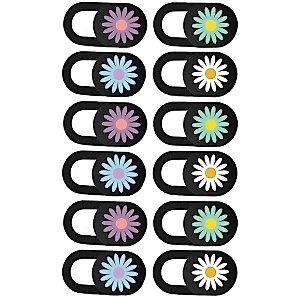 SOLUSTRE 12 pcs Privacy Cover Sunflower Webcam Cover Phone Covers Cover Slider Adhesive Cover Webcam Cover Screen Cover Laptop Flat Protector