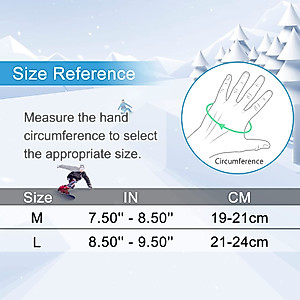 Donfri Winter Warm Gloves Men Women -Thermal for Running Cycling Driving Hiking in Cold Weather(Thicken-Black, Large)