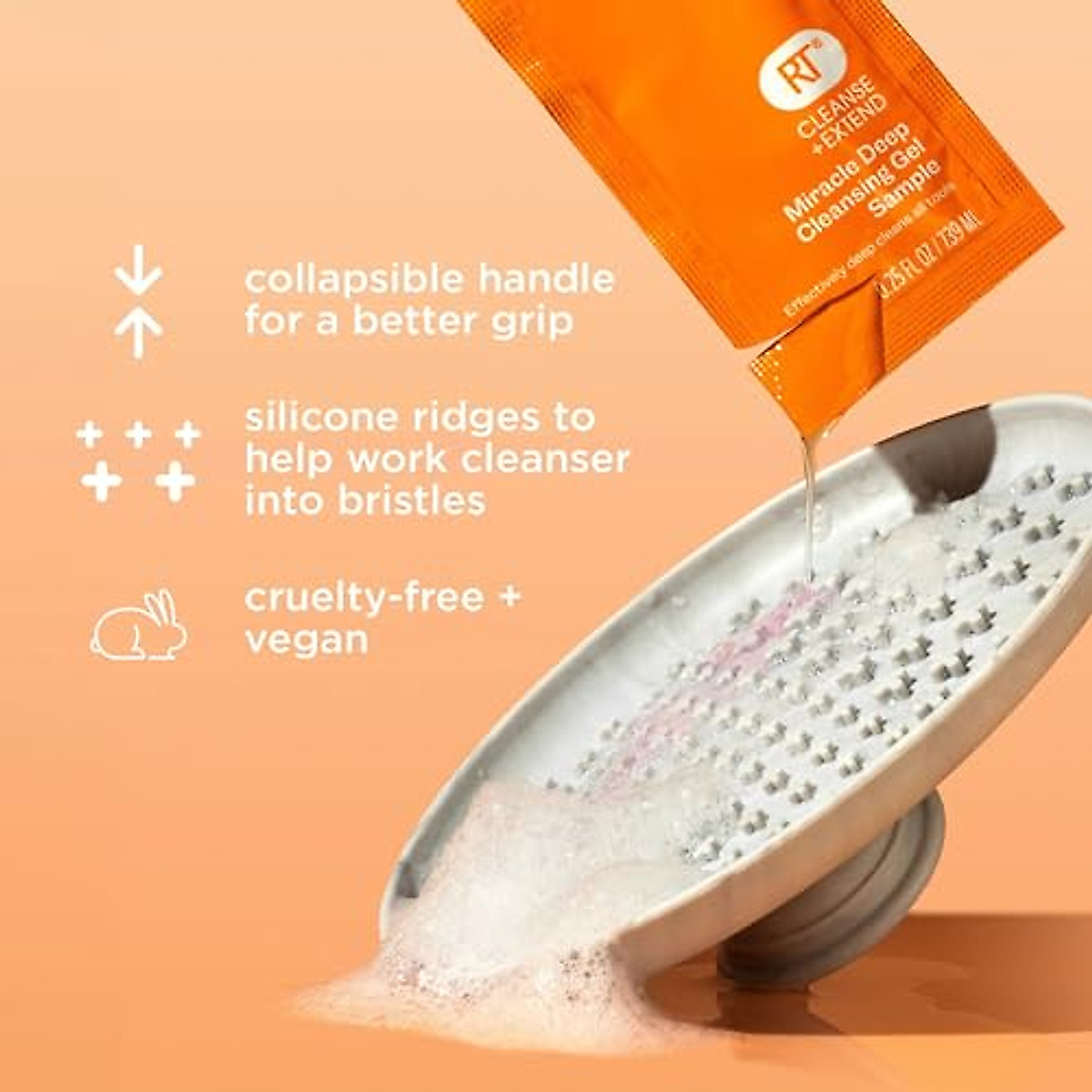 Real Techniques Miracle Brush Cleansing Palette, 1 Count