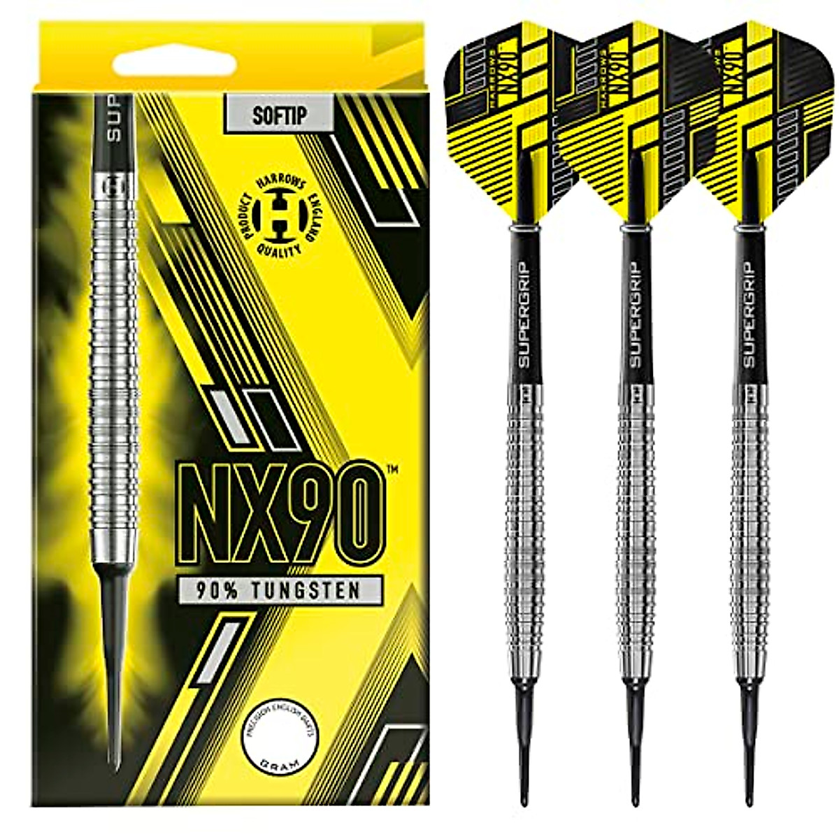 Harrows NX90 90% Tungsten Soft Tip Darts (18)