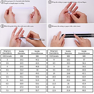 5 Stone Moissanite Promise Rings for Her, Brilliant D Color VVS1 Clarity Lab Created Diamond Rings 14K White Gold Filled S925 Sterling Silver Rings Moissanite Stackable Rings Wedding Bands for Women