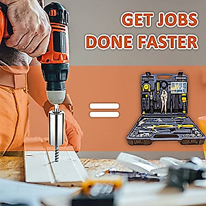 VRTOP Gifts for Men Dad Stocking Stuffers Universal Socket Sets Tool Birthday Christmas Gifts for Boyfriend Son Husband Dad Grandpa Cool Gadgets Bowknot Gift Box(7-19mm)