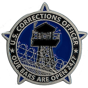 Corrections Officer Challenge Coin Star Shaped