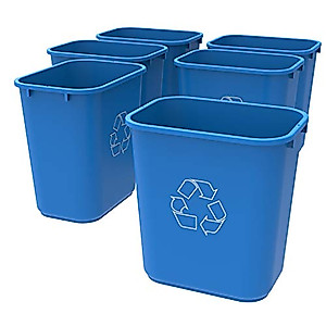 Storex 7-Gal Medium Recycling Basket, 12 units