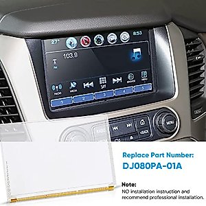 WonVon Fit GMC 8" Touch Screen - Digitizer on Navigation Radio LCD Replacement New OEM Compatible with 2014-2020 Chevrolet GMC MYLINK DJ080PA-01A (Without LCD)