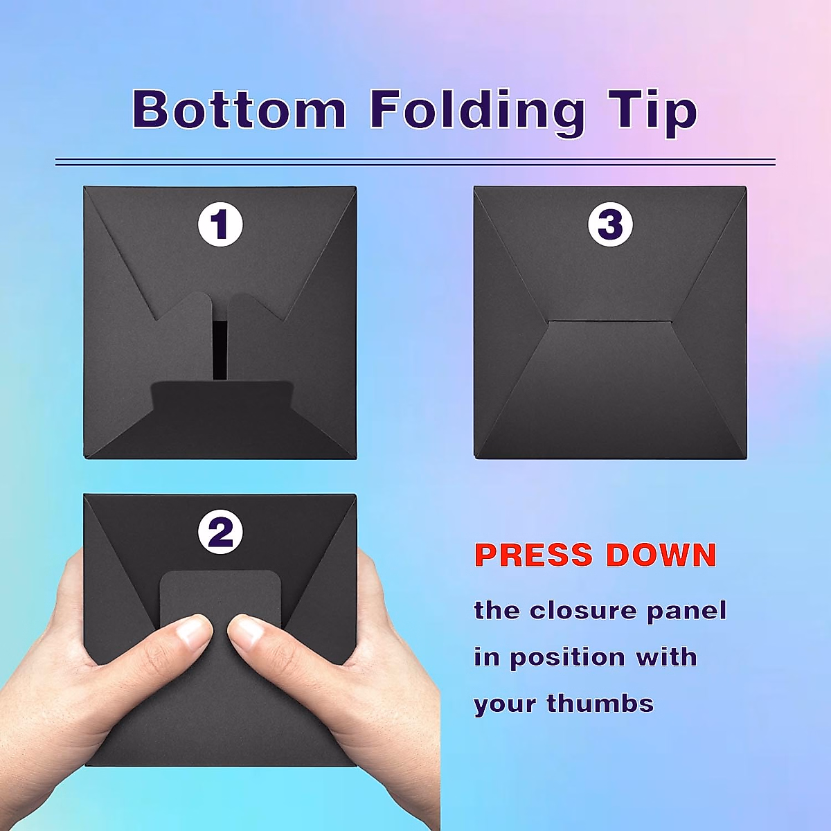 Ueznea Black Gift Wrap Boxes 5x5x5” (25 Pack) Kraft Paper Boxes for Small Business, Birthday Party Favors, Christmas Ornaments, Bridal Shower, Cupcake, Treat, Craft, Mugs, Candle Boxes