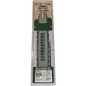 FORESTER 20" Replacement Chainsaw Bar & Chain Combo - 20in Length, 3/8” Pitch.050 Gauge, D025 Mount, 72 Drive Link - Replacement Chain Saw Parts Kit For Stihl
