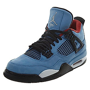 Nike Mens Air Jordan 4 Retro Cactus Jack University Blue/Black Suede Size 11