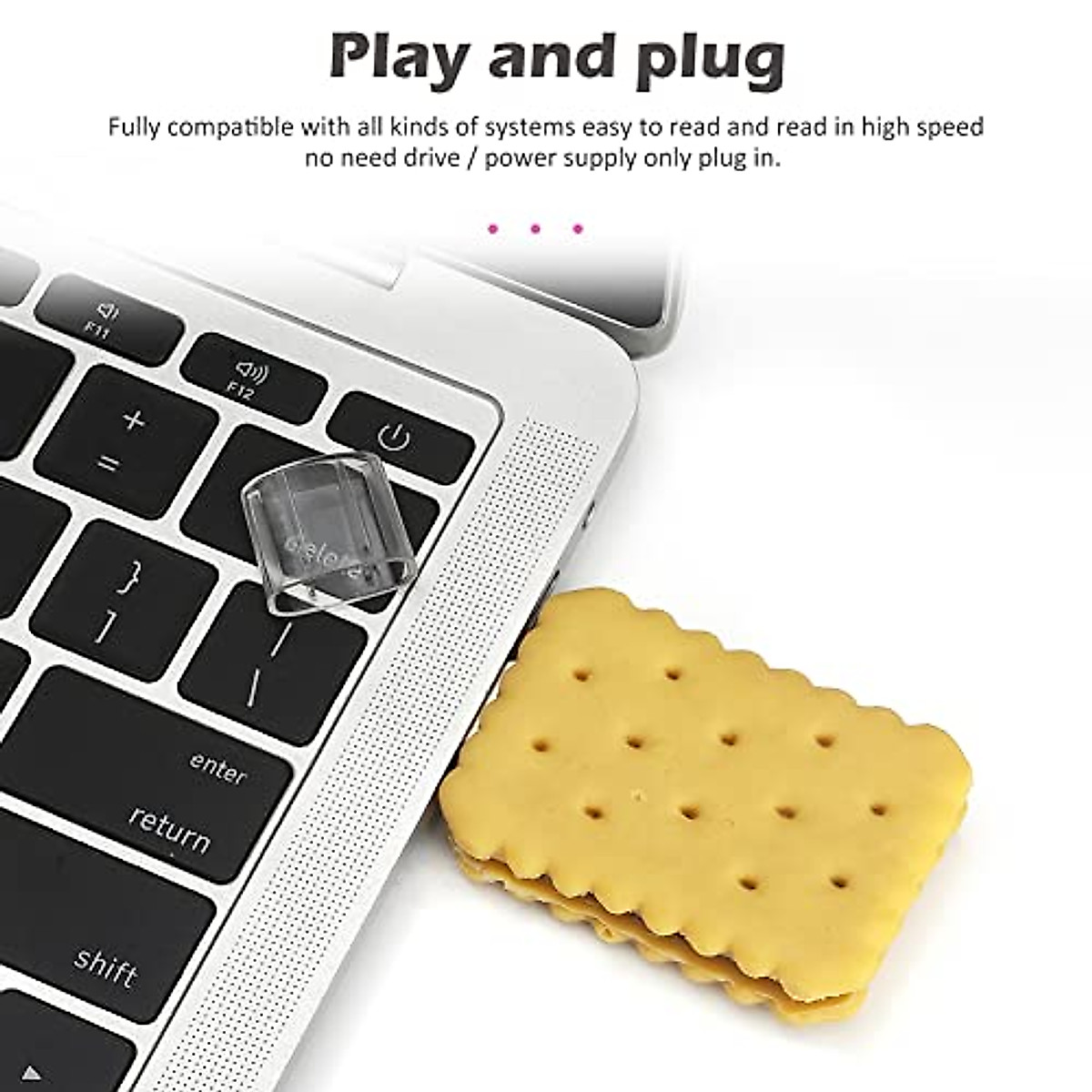 32GB USB Flash Drive Cookie-Shaped, BorlterClamp Novelty USB Drive Thumb Drive Memory Stick for External Data Storage