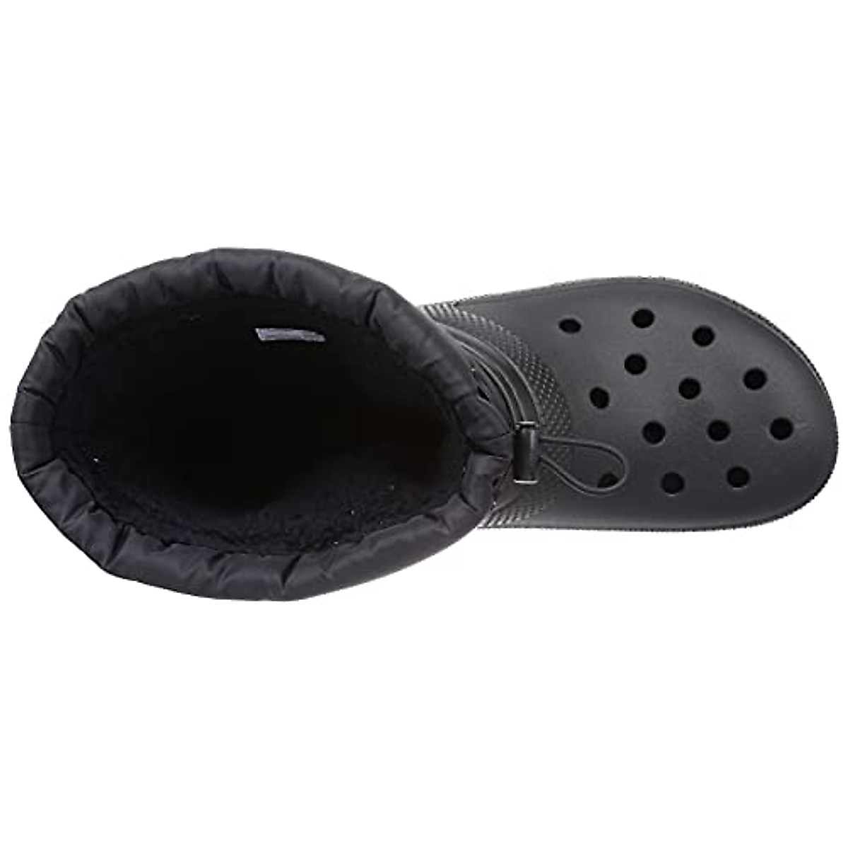 Crocs Unisex Classic Lined Neo Puff Fuzzy Winter Boots Snow Black, Numeric_7 US Women