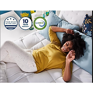 Sleep Innovations Dual Layer 4 Inch Memory Foam Mattress Topper, King Size, Ultra Soft Support, 3 Inch Cooling Gel Memory Foam Plus 1 Inch Fluffy Pillow Top Cover