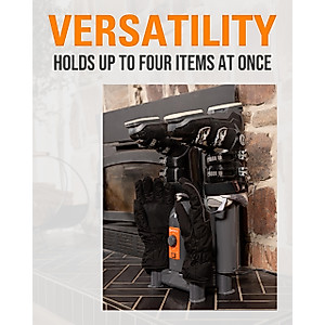 DryGuy Force Dry DX - Boot, Shoe, Garment & Gear Dryer - Convection Heating with Quiet Forced-Air Central Blower - 4 Drying Ports w/2 Extensions - Dries in 1-3 Hours - Heat/No Heat Switch & 3-Hr Timer